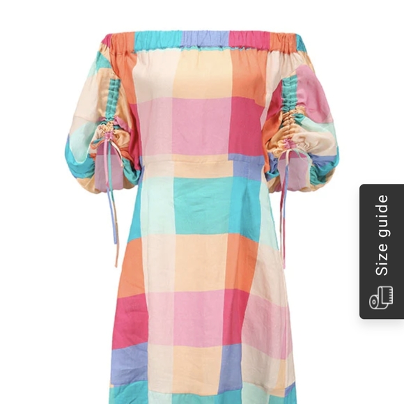 Paper London | Dresses | Paper London Off The Shoulder Midi Linen Dress ...